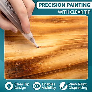 Paint Touch Up Pens Refillable - 5ml Touch Up Paint Pens for Walls | Pack of 3 Touch Up Paint Pen | Refillable Paint Pen for Touch Ups | Cabinet Touch Up Paint |Perfect Paint Touch Up Pen with Syringe