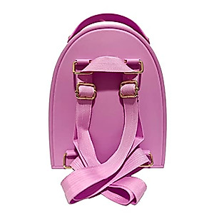 Happy Home Silicone Women Backpack With Charms-Small Travel Crossbody Bag Lightweight Durable Waterproof (Light Purple)