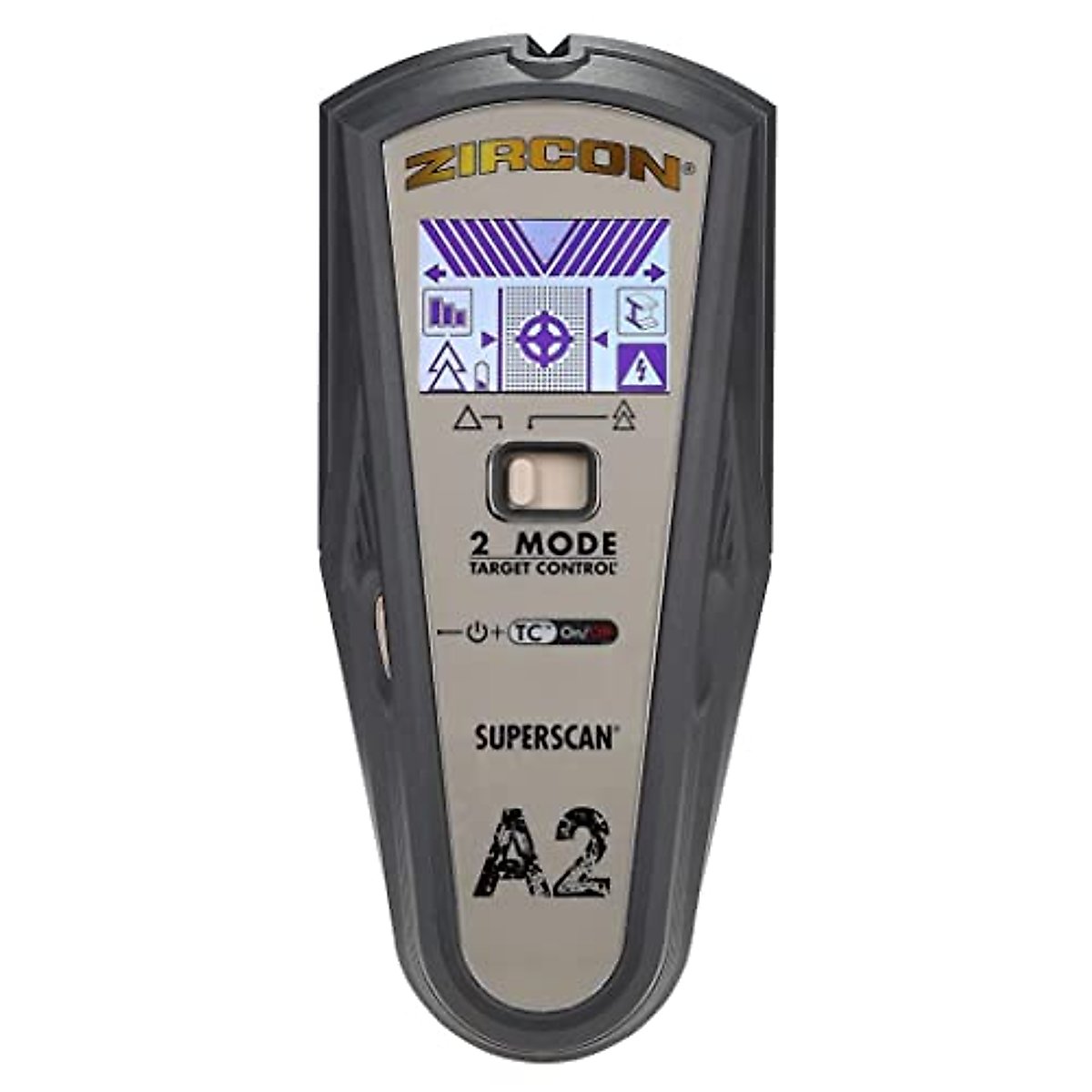 Zircon SuperScan A2 Advanced Stud Finder with 2 Mode Target Control, StudScan and DeepScan Mode
