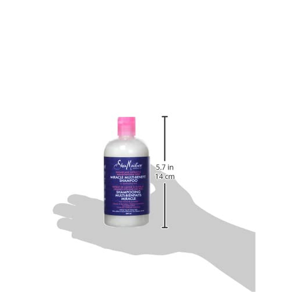 SheaMoisture Silicone Free Shampoo for Dry Hair Sugarcane Extract and Meadowfoam Paraben Free Shampoo 13 oz