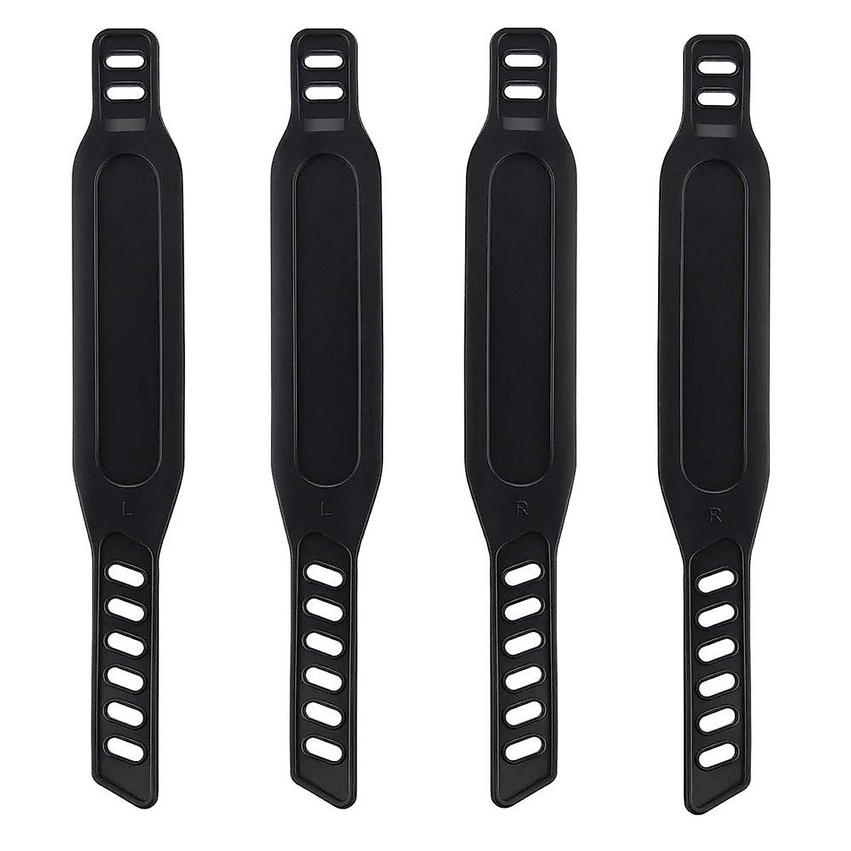 4pcs Exercise Bike Pedal Straps, Heavy Duty Adjustable Length Universal Pedal Strap Fits Most Bike Pedals Exercise Bike Bicycle Cycle for Home or Gym (4pcs)
