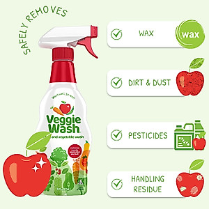 Veggie Wash Fruit & Vegetable Wash, Produce Wash and Cleaner, 16-Fluid Ounce, Pack of 2