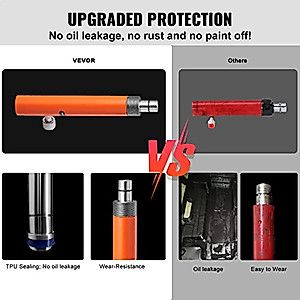 VEVOR 10 Ton Porta Power Kit, Hydraulic Ram with Pump, 4.6 ft/1.4 m Oil Hose Car Jack Ram, Auto Body Frame Repair Tool with Storage Case for Automotive, Garage, Heavy Equipment, Mechanic (22046 LBS)