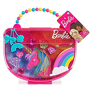 Barbie Purse Perfect Makeup Case, 9-piece Kids Pretend Play Makeup Set, Kids Toys for Ages 5 Up, Gifts and Presents by Just Play