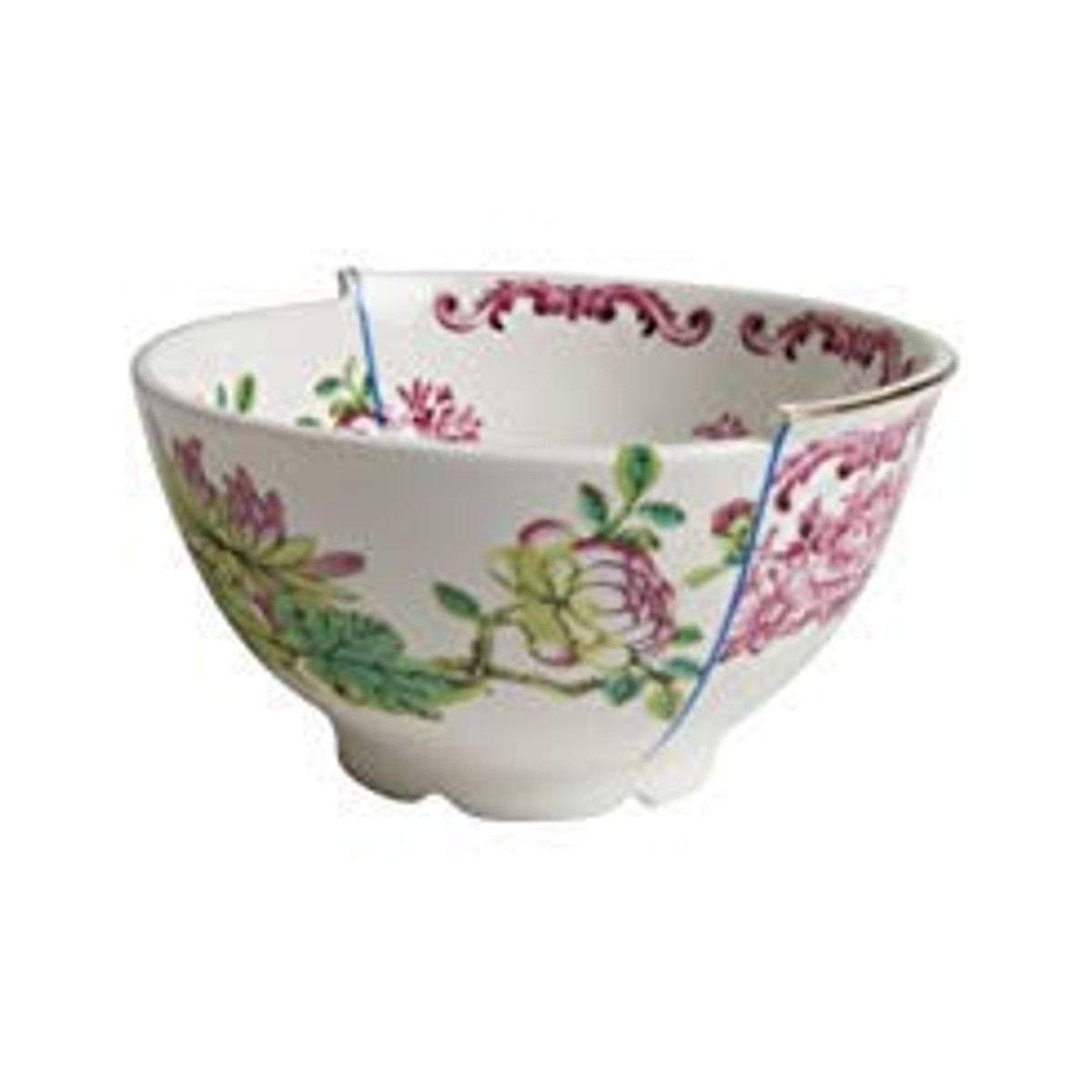 SELETTI Hybrid OLINDA 126195 Rice Bowl, Multicolor, W 4.1 x D 4.1 x H 2.3 inches (10.5 x 10.5 x 5.8 cm), Kitchen, Dining Table, Tableware, Stylish, Cute, Overseas Style, Western Style