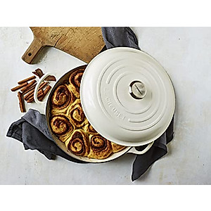 Le Creuset Enameled Cast Iron Signature Braiser, 3.5 qt., White