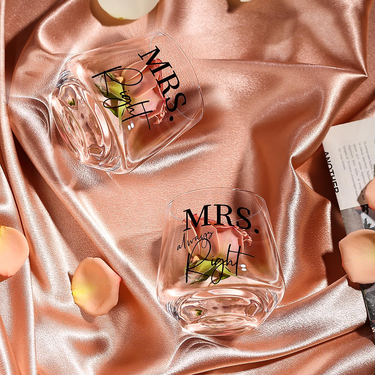 comfit Mrs and Mrs Lesbian Wedding Gifts/Lesbian Birthday Gift for Couples/Lesbian Engagement Gifts,Lesbian Couples gifts for Christmas Thanksgiving