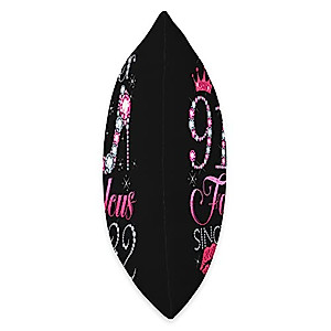 Happy 91st Birthday Gift For Ladies Women Chapter 91 Fabulous Since 1932 91st Birthday Gift for Women Throw Pillow, 18x18, Multicolor