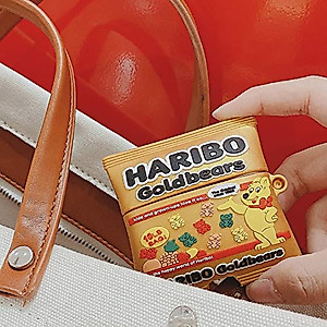 AirPods PRO case, 3D Cute, Fashionable and Interesting Candy Bag Sports Drink Bottle AirPods case, Soft Silicone Wireless Earphone Accessories Keychain Apple Airpods for PRO case (Haribo)