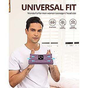 Sleep Headphones Bluetooth Headband, Perytong Sports Bluetooth Headband Headphones with Thin Speakers, Sleep Earbuds, Sleeping Headphones for Workout Running Yoga Nap, Gift for Men and Women