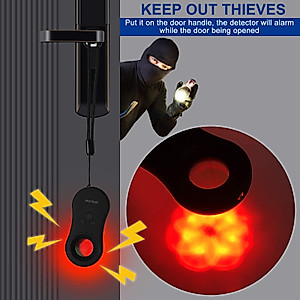 PEN&H Anti-Spy No Peeking Hidden Camera Detector with LED Flash Lights, Spy Camera Detector,Luggage and Personal Alarm 3-in-1 Functionality Defense for Indoor Home Office Travel.