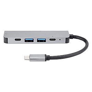 Hub Adapter, Reliable Convenient High Hardness Dock, Practical 5‑in‑1 5Gbps Office Home for Computer Laptop