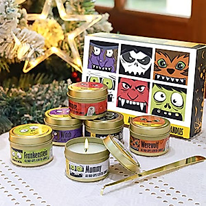 6 Pack Candles for Home Scented Aromatherapy Candles Gifts Set for Women Soy Wax Long Lasting Tin Can Jar Candles Gfit for Men, Women, Easter, Mother's Day, Holiday, Birthday, Present