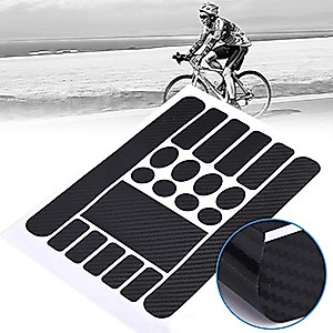 Yosoo Health Gear Bike Chainstay Stickers, Chainstay Protector, Bicycle Chainstay Frame Protector, Bike Protective Tape Guard for Road Bike MTB, Pushchairs, Mountain Bike(Black)