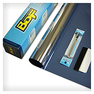 BDF PRBL Window Film Premium Color High Heat Control and Daytime Privacy Blue (36in X 7ft)