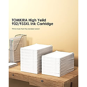 932 XL 933 XL Ink Cartridges Compatible for HP 932XL 933XL Ink Cartridges Combo Pack for HP Officejet 6100 6600 6700 7110 7510 7610 7612 Printer (Black, Cyan, Magenta, Yellow-4 Packs)