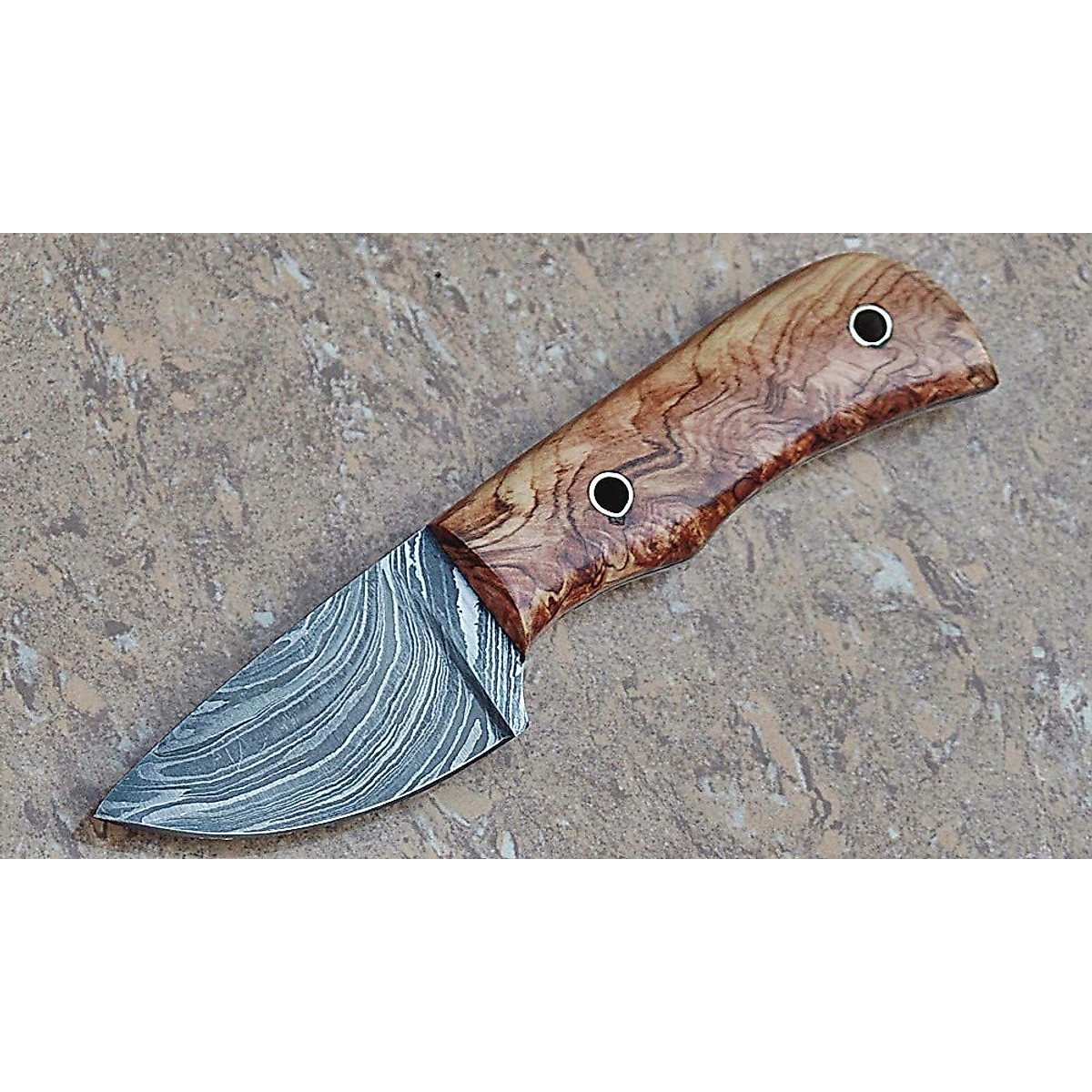 Smart & Sharp Custom Handmade Damascus Steel Hunting Knife/Skinner Knife AA-13137 (Burl Wood)