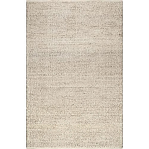 nuLOOM Elfriede Farmhouse Jute Blend Accent Rug, 3x5, Natural