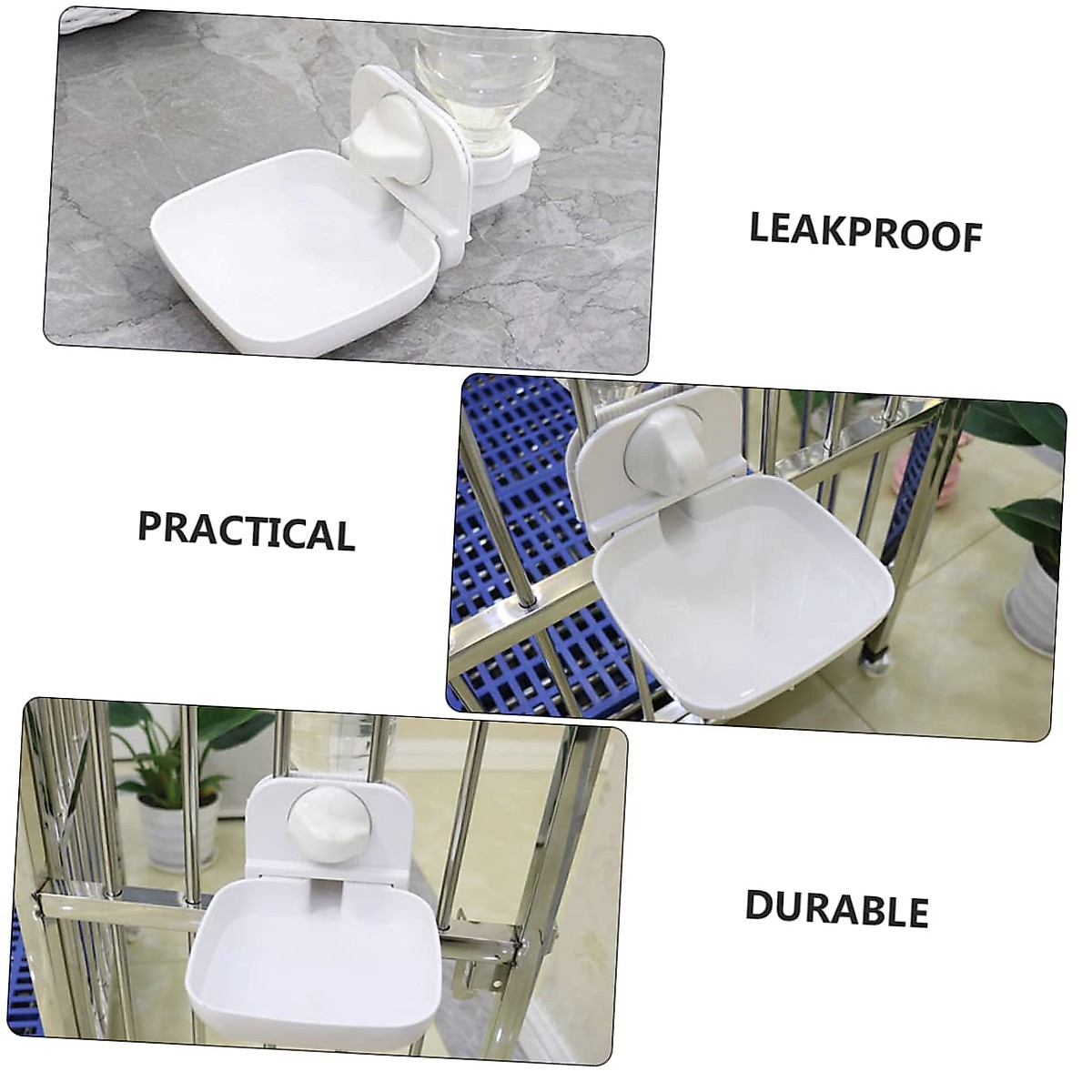 Balacoo 2 pcs automatic feeder rabbit water feeder drinking water machine dispenser automatic rabbit feeder bunny water dispenser pet water dish water cage plastic white chinchilla