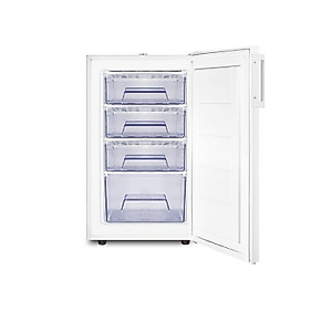Summit Appliance FS407LW 20' wide counter height manual defrost all-freezer with lock, for general purpose use