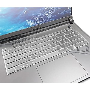 Keyboard Cover for 16" ASUS ROG Strix G16 2024 2023 G614 G614JV G614JIR G614JVR G614JI-AS94 Gaming Laptop, ASUS ROG Strix Scar 16 G634 G634JYR G634JZR G634JY G634JZ Keyboard Skin Protector - Clear