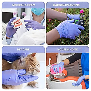 Nitrile Gloves Large 1000 Case Gloves Disposable Latex Free Powder Free, Medical Exam Gloves,Bulk Household,Grade 4 Mil