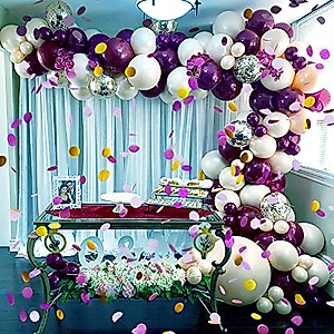 Purple Gold Confetti/Purple Gold Table Decorations/Purple Gold Party Decorations, Purple Gold Baby Shower/Purple Gold Birthday Decorations/NYU Graduation Party Decorations Purple 2023