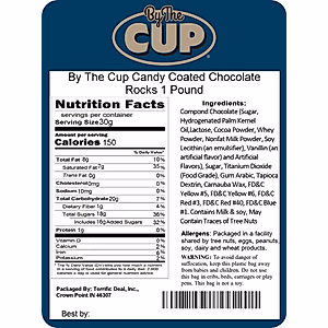 By The Cup Candy Coated Chocolate Rocks, 1 lb