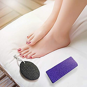 TOUGS Pumice Stone for Feet, Hard Skin Callus Remover and Scrubber, Callus Remover Foot Scrubber Home Pedicure Exfoliation, 4 Pack