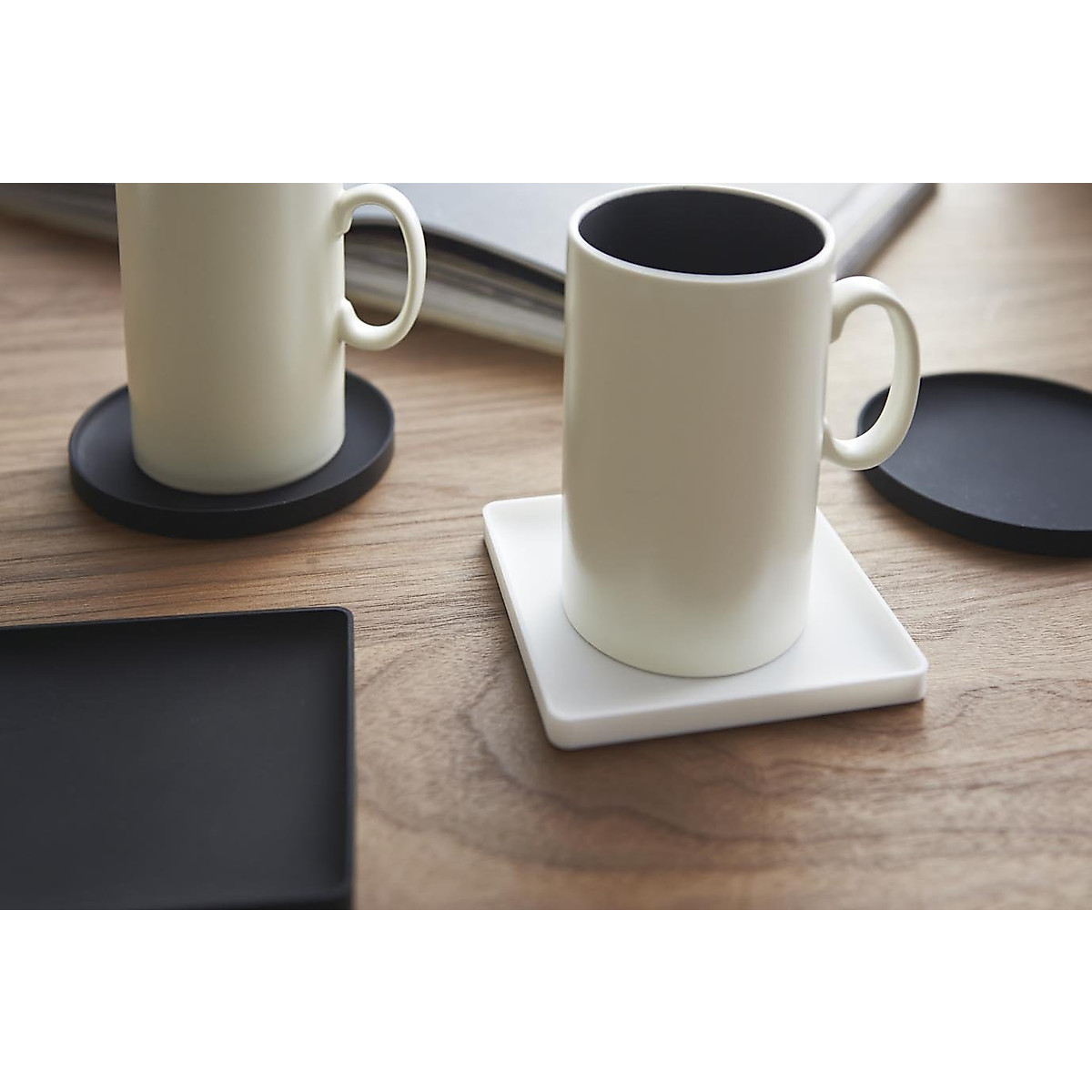 Yamazaki Round Coaster (Set of 6) Home, One Size, Black