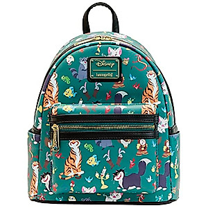 Loungefly Disney Mini Backpack Princess Sidekicks All Over Print Shoulder Bag