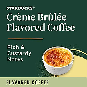 Starbucks Flavored K-Cup Coffee Pods — Crème Brûlée for Keurig Brewers — 6 boxes (60 pods total)