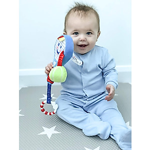 Tennis Racket | Suitable from Birth to 2 Years | Your First Tennis Racket | to Inspire and Play with | Extra Sensory Features for Babies | Part of The LITTLE SPORT STAR Baby Collection