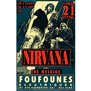 1987 FRANCE CONCERT ART POSTER NIRVANA PROMO 24" X 36" REPRINTED