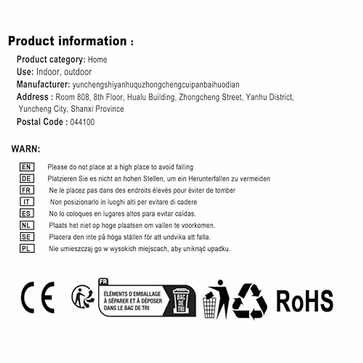 Outdoor Trash Can Countertop Built-in Trash Can with Balance Flap Cover, Cabinet Trash Can with Swing Lid, Stainless Steel Round Metal Kitchen Hidden Garbage Can Small Waste Chute Lid