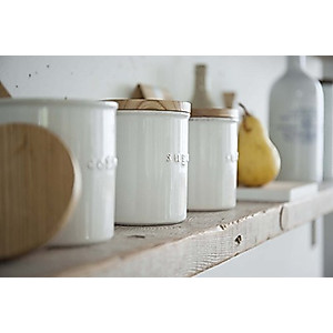 Yamazaki Home Tosca Ceramic Canister – Dry Food Kitchen Storage Container Organizer.