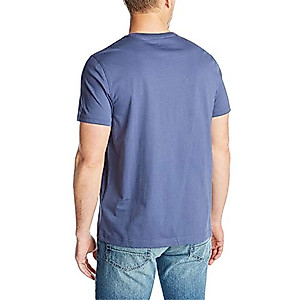 Nautica Men's Short Sleeve Solid Crew Neck T-Shirt, Blue Indigo, Medium