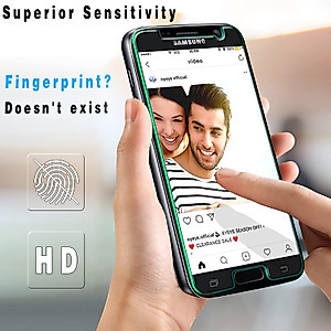 Slanku [3 Pack] for Samsung Galaxy S7 Screen Protector Tempered Glass, Anti-Scratch, Easy installation, 9H Hardness, Bubbles Free