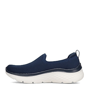 Skechers womens Go Walk Hyper Burst Mesh Slip on Sneaker, Navy, 8.5 US