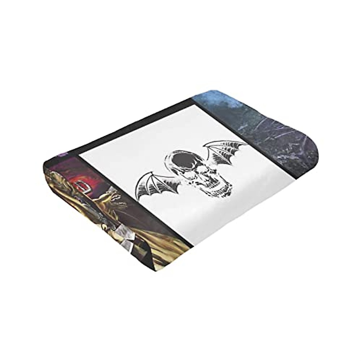Heavy Metal Avenged Music Sevenfold Blanket Throw, Ultra-Soft Fleece Flannel Blanket Lightweight Throw Blankets for Couch Sofa Living Room for Kids Adults 80"X60"