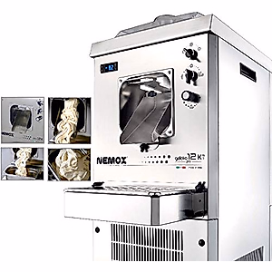 NEMOX 38151 12K Gelato-Ice Cream Machine, 17 Quart Bowl Capacity, Stainless Steel Brushed Finish