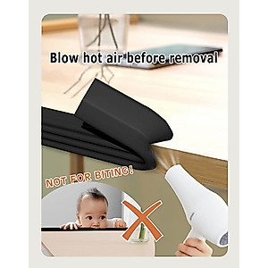 CUTE CUTE JUMP Extra-Wide Soft Edge Protectors for Baby with 3M Strong Adhesive Double Sided pre-Taped (12.5ft, Cream) Baby proofing Safety Guards Proof Padding Foam for Table, Furniture, Sharp Edge