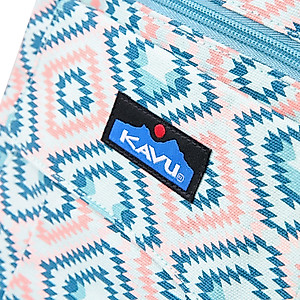 KAVU Keeper Semi Padded Sling Canvas Crossbody Bag - Sunset Diamond