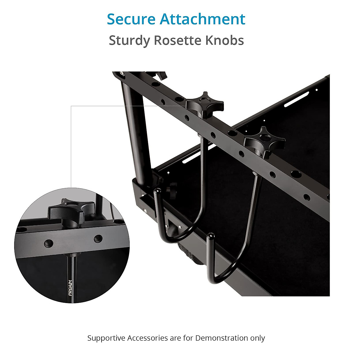 PROAIM Cable Holder Hooks/Hangers for Camera Carts. Helps Organizing Cables/Headphones/Bags/Accessories etc. Durable, Versatile, Quick Swivel, Easy Setup (VCTR-CH)