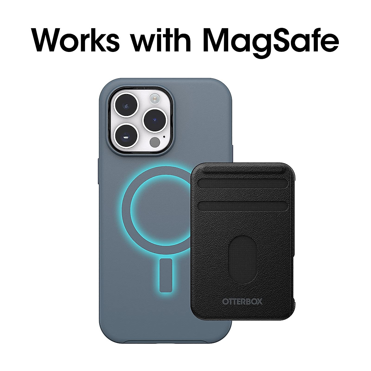 OtterBox iPhone 14 Pro Max (ONLY) Symmetry Series+ Case - Clear, Ultra-Sleek, Snaps to MagSafe, Raised Edges Protect Camera & Screen