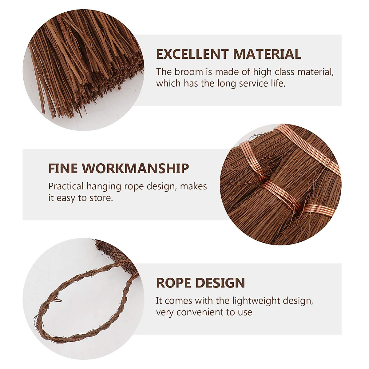 YARNOW Palm Broom Mini Natural Whisk Broom Desk Cleaning Brush Computer Keyboard Broom Tea Cup Duster for Home, Brown, 14x8cm, (XEUA519011VBA17273DOF8H4)