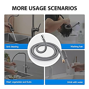 Kitchen Faucet Replacement Hose Compatible with American Standard M922367-007220A, 59-Inch Pull Down Spray Hose (M922367-007220A faucet hose)