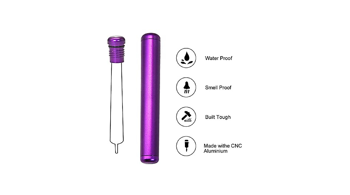 Portable Metal Tube Container for Travel and Daily Use