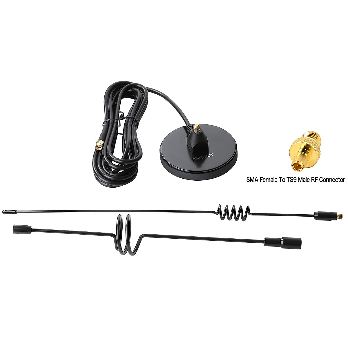 CHHLIUT High Gain 20dBi 3G 4G LTE WiFi Magnetic Antenna TS9 SMA Male Connector GSM External Router Antenna