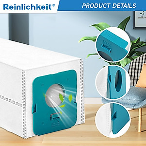 Reinlichkeit Vca-ADB95, ADB953 Dust Bag,Replacement for Samsung Bespoke Jet Cordless Stick Vacuum Cleaner，10 Packs, Automatic Dust Collection Bag